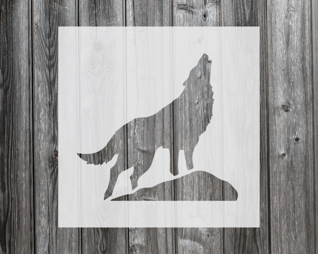Wolf Stencil, Reusable Stencil for Painting, 340 - Etsy