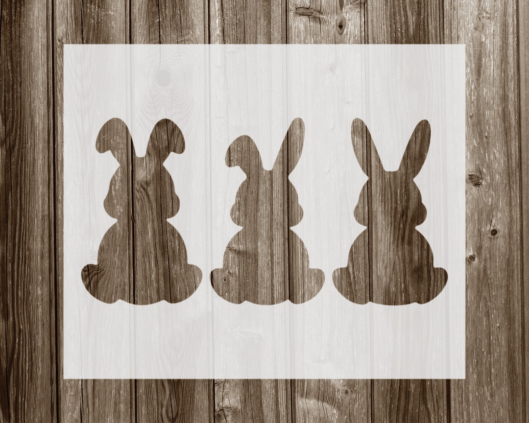 Bunnies Stencil, Reusable Stencil for Painting, 994 - Etsy