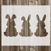 Bunnies Stencil, Reusable Stencil for Painting, 994 - Etsy