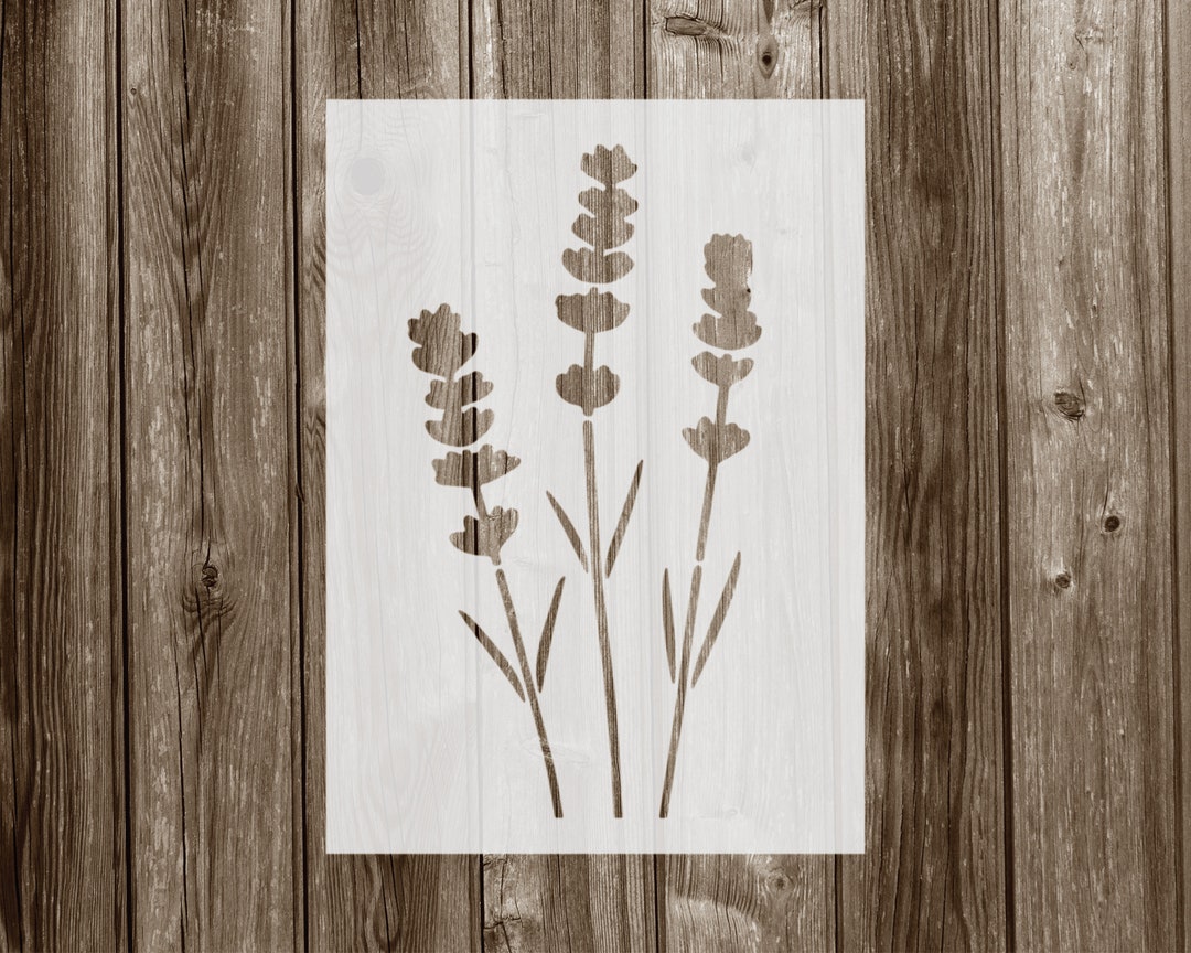 Lavender Stencil, Reusable Stencil for Painting, 1050 - Etsy
