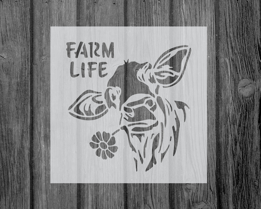 Cow Stencil, Reusable Stencil for Painting, 781 - Etsy