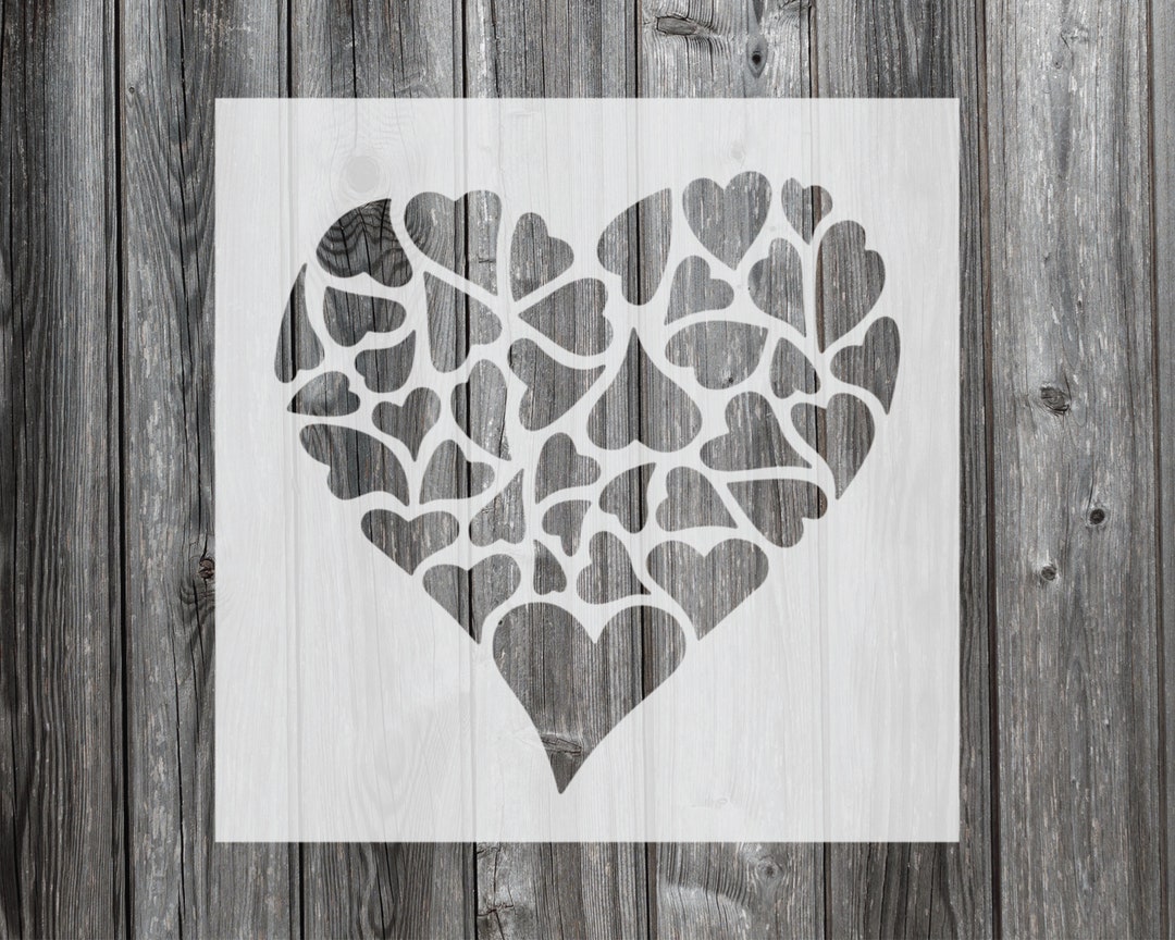 Heart Stencil, Reusable Stencil for Painting, 931 - Etsy