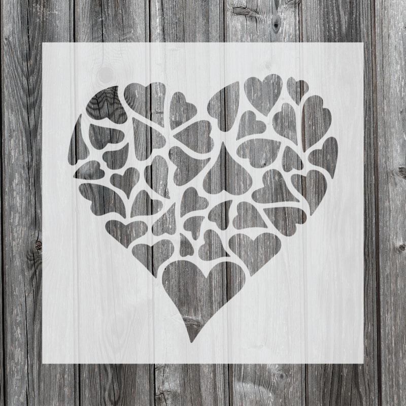 Heart Stencil - Etsy