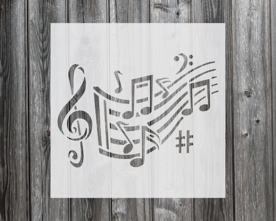 Music Stencil, Reusable Stencil for Painting, 600 - Etsy