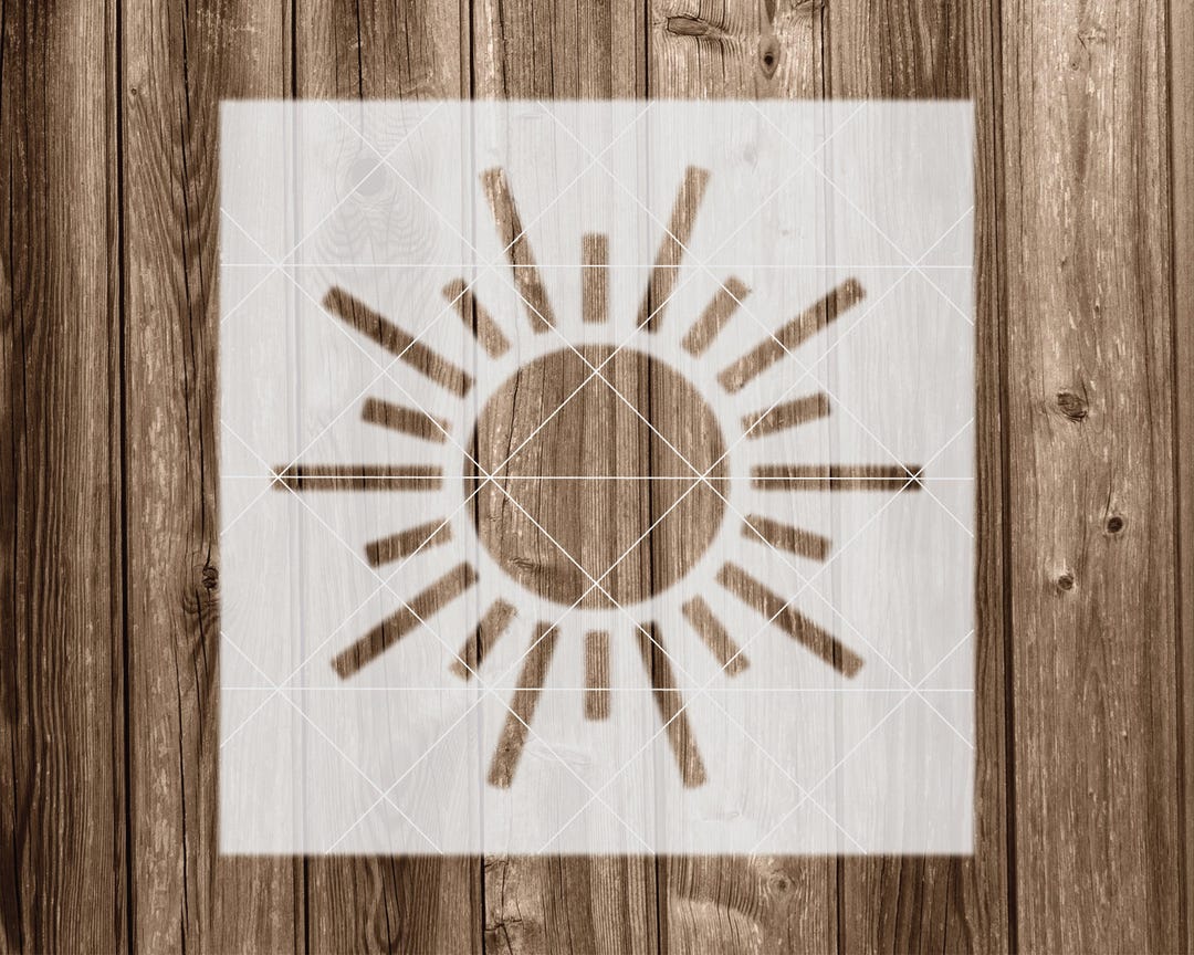 Sun Stencil, Reusable Stencil for Painting, 2180 - Etsy