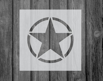 Army Star Stencil - Etsy