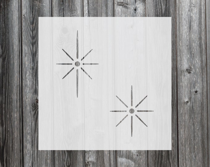 Variety of Stars Stencil, Reusable Variety of Stars Stencil, Art ...