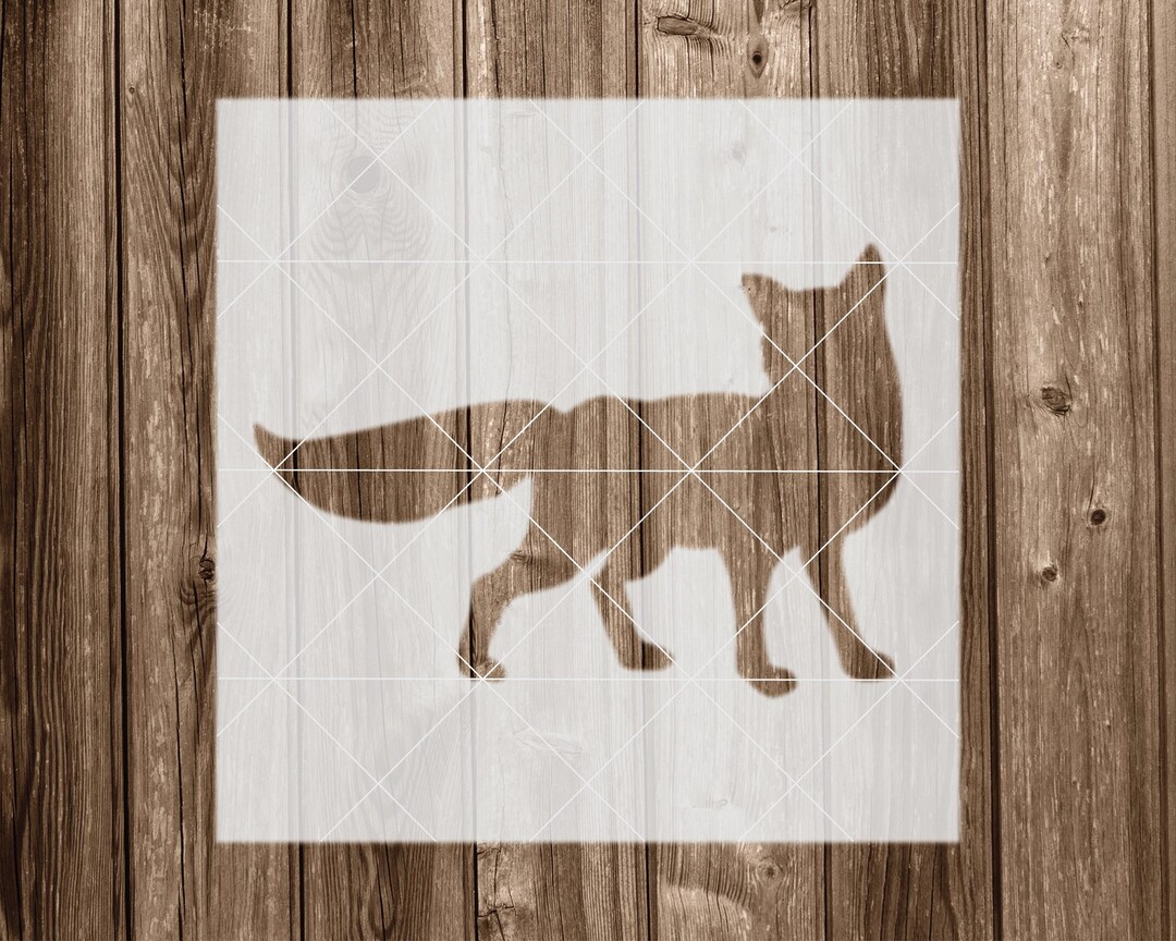 Fox Stencil, Reusable Stencil for Painting, 2163 - Etsy