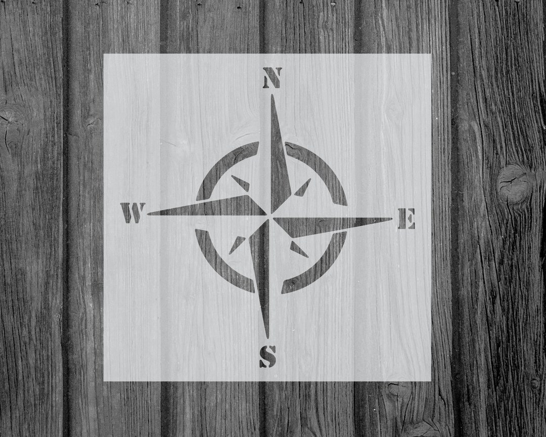 Compass Stencil, Reusable Stencil for Painting, 802 - Etsy