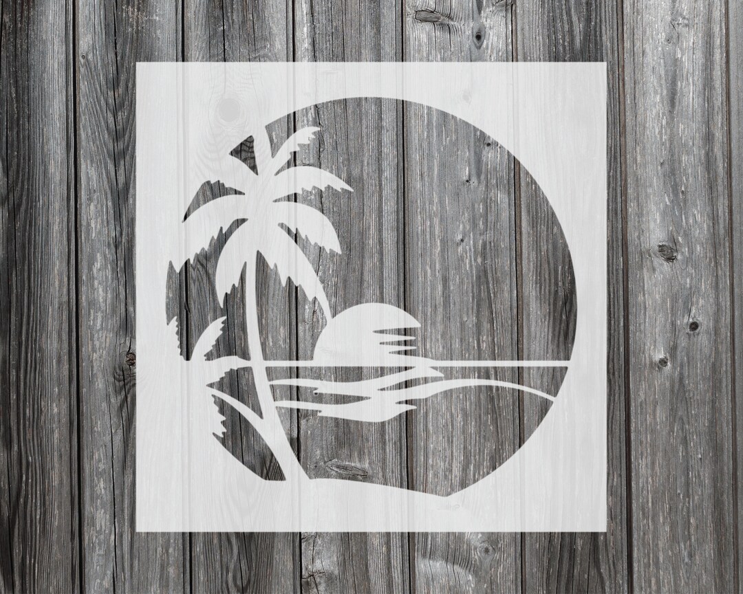 Sunset Stencil, Reusable Stencil for Painting, 764 - Etsy