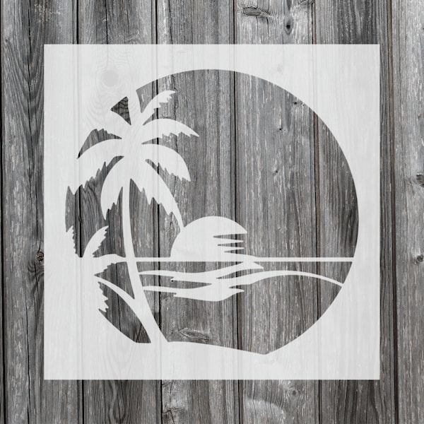 Beach Stencil - Etsy