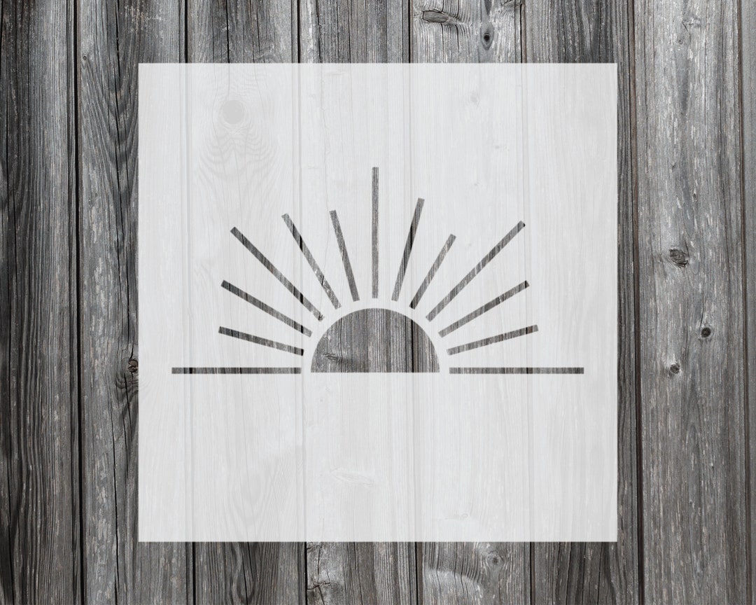 Sun Stencil, Reusable Stencil for Painting, 738 - Etsy