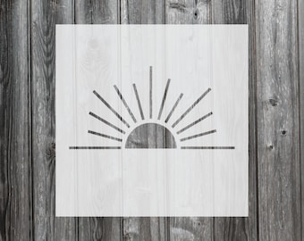 Fancy Sun Stencil, Reusable Sun Stencil, Art Stencil DIY Craft Stencil ...