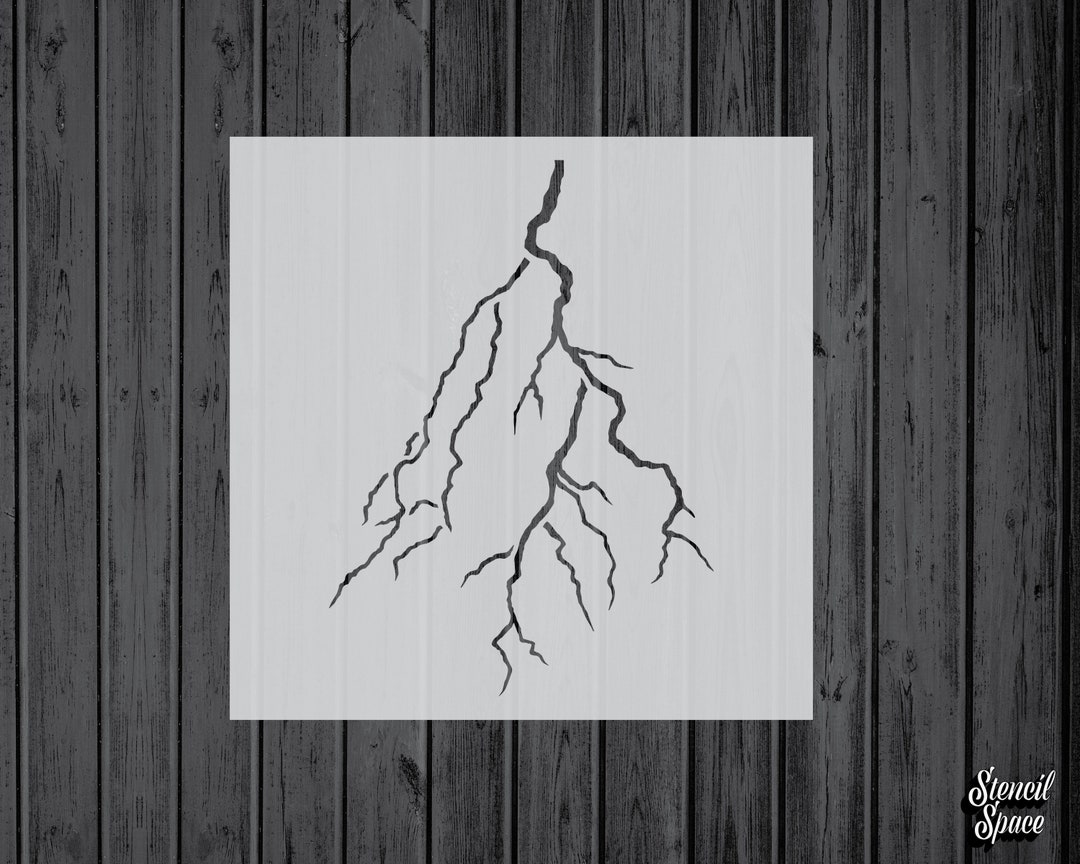 Lightning Stencil, Reusable Mylar Craft Stencil for Painting, 177 - Etsy
