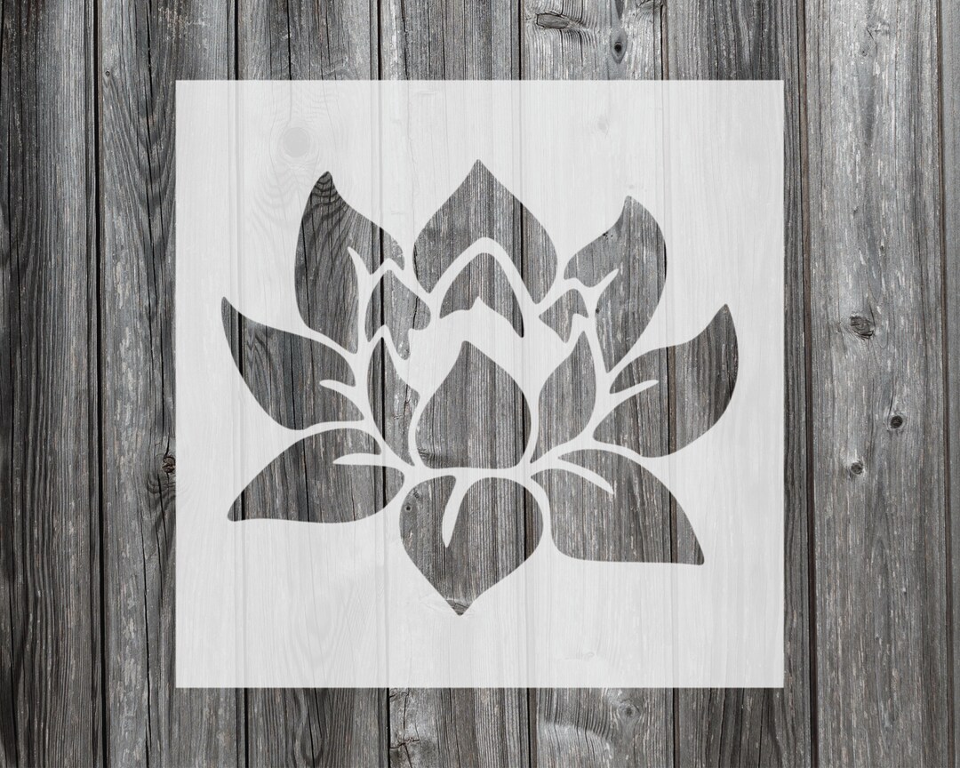 Lotus Stencil, Reusable Stencil for Painting, 579 - Etsy