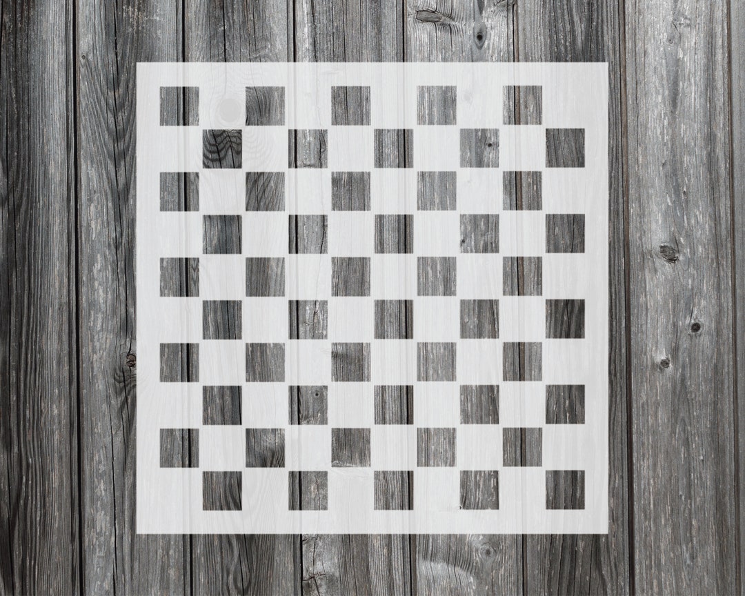Checkerboard Stencil, Reusable Stencil for Painting, 265 - Etsy