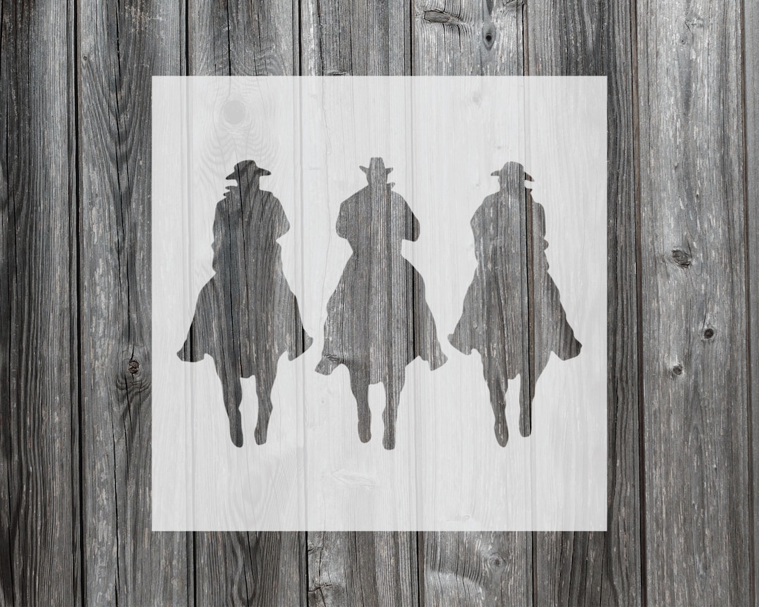 Cowboys Stencil, Reusable Stencil for Painting, 884 - Etsy