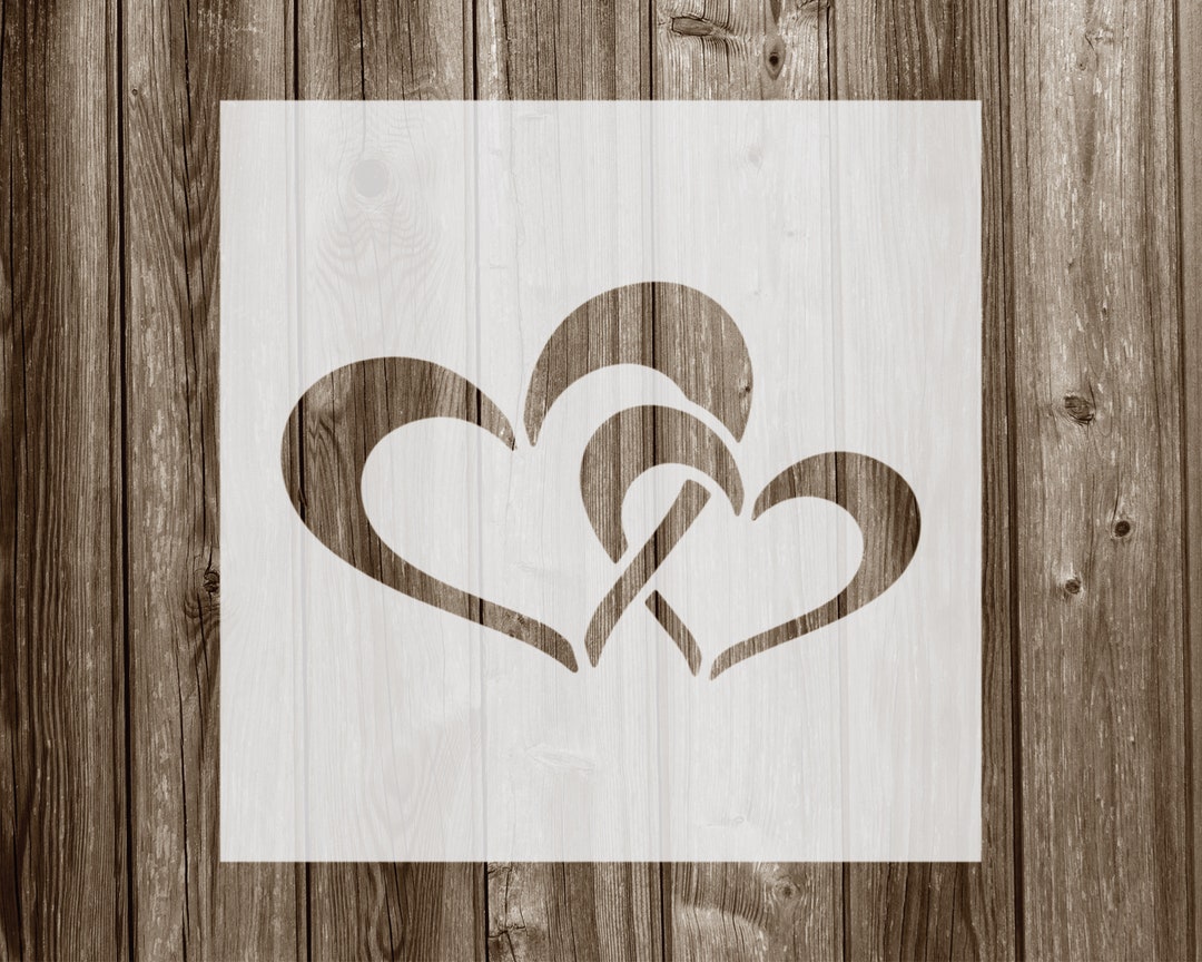 Hearts Stencil, Reusable Stencil for Painting, 939 - Etsy