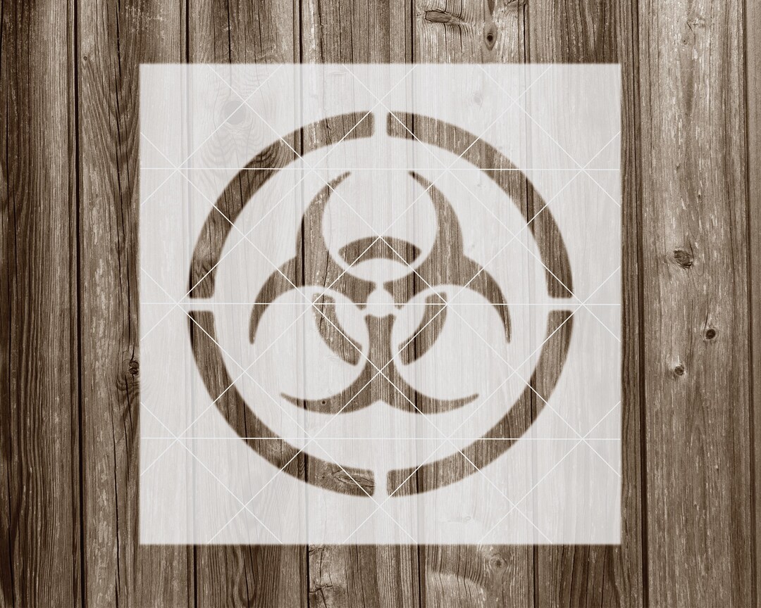 Biohazard Stencil, Reusable Stencil for Painting, 2047 - Etsy