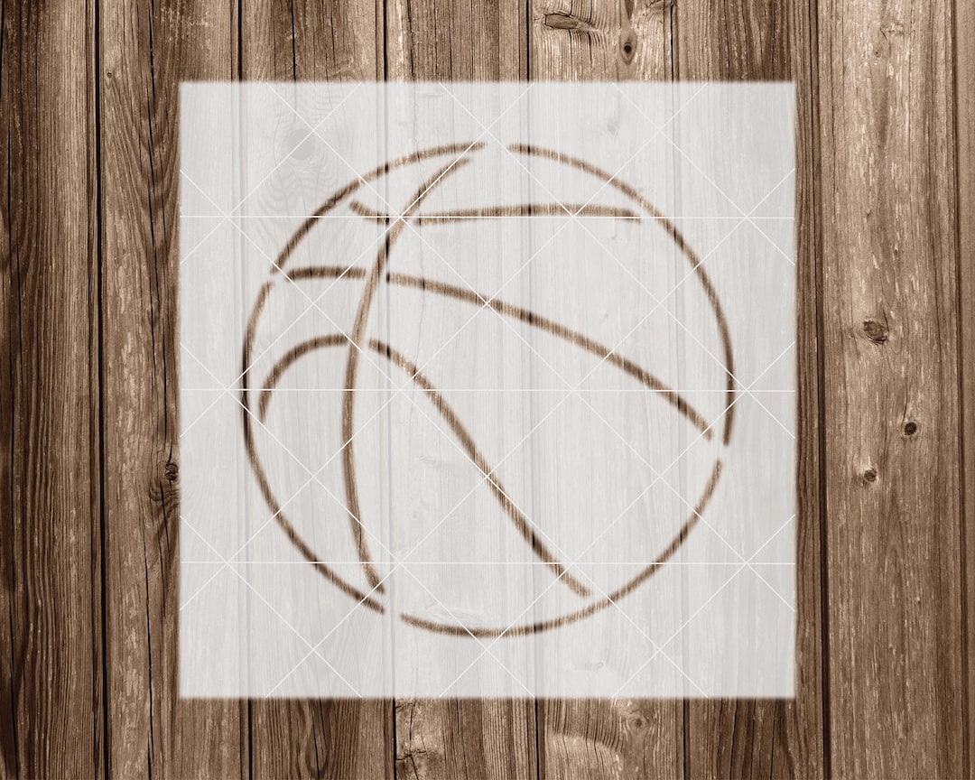 Basketball Stencil, Reusable Stencil for Painting, 2115 - Etsy