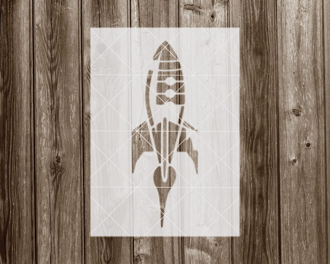 Rocketship Stencil, Reusable Stencil for Painting, 2023 - Etsy