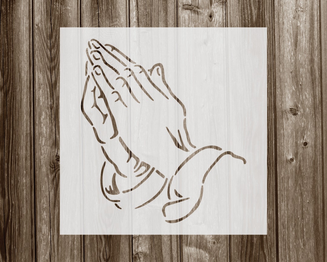 Praying Hands Stencil, Reusable Stencil for Painting, 054 - Etsy