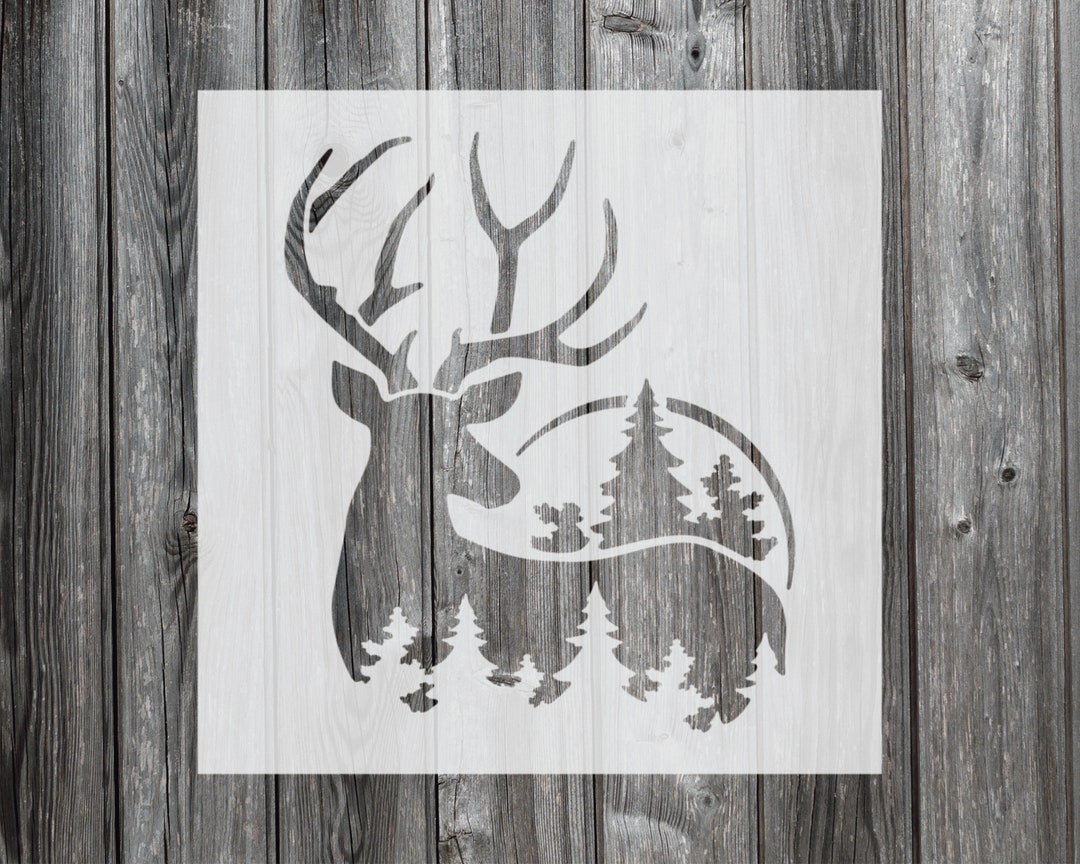 Deer Stencil, Reusable Stencil for Painting, 944 - Etsy