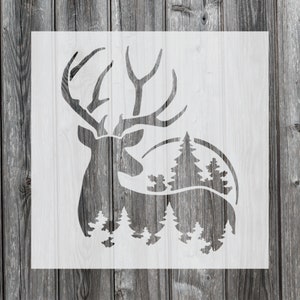 Deer Stencil, Reusable Stencil for Painting, 944 - Etsy