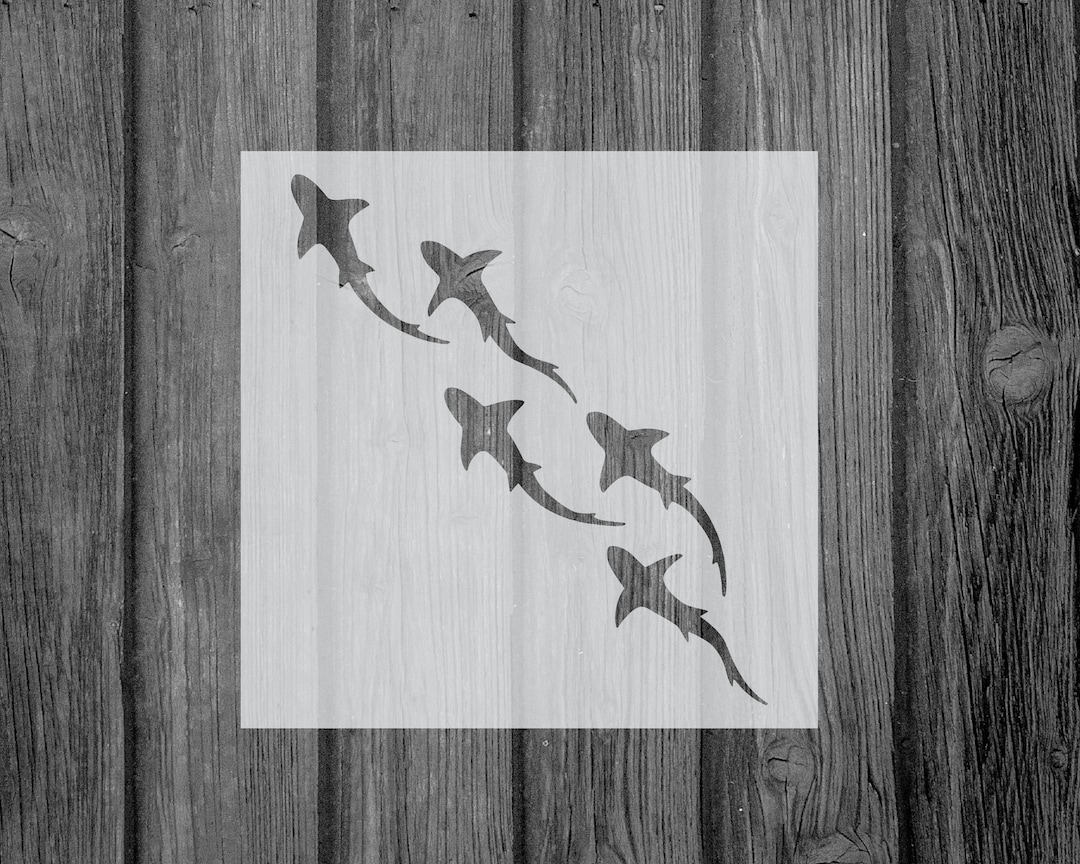 Shark Stencil, Reusable Stencil for Painting, 557 - Etsy