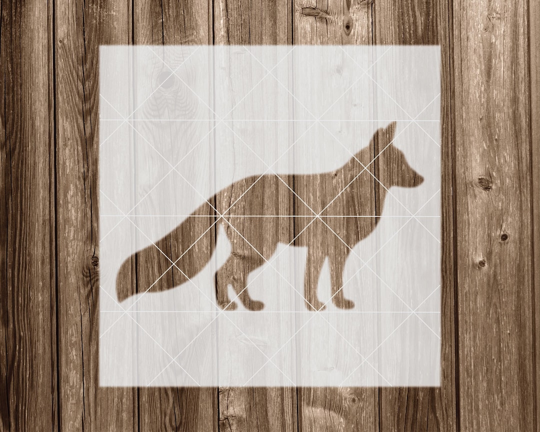 Fox Stencil, Reusable Stencil for Painting, 2164 - Etsy
