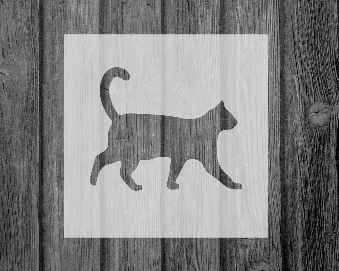 Cat Stencil Reusable Mylar Craft Stencil for Painting 792 - Etsy