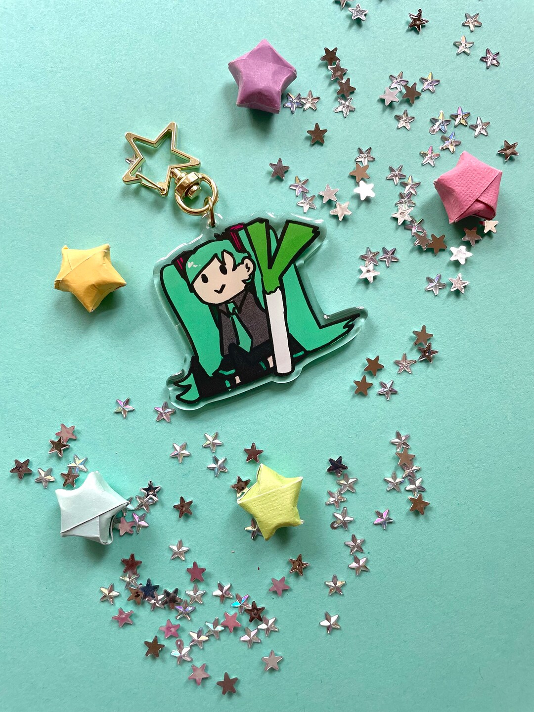 Hatsune Miku Leek Charm - Etsy