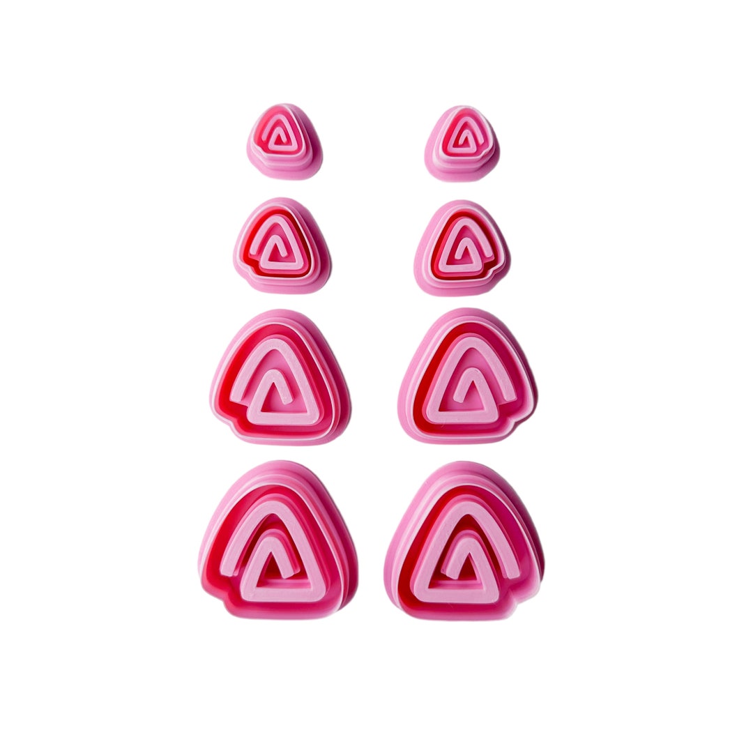 Triangular Swirl Cutters - Clay Cutter for Polymer Clay, Clay Cutter ...
