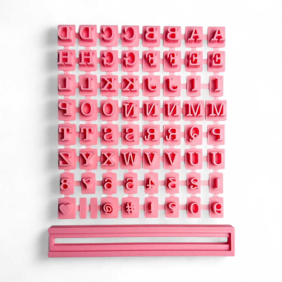 Letter Stamps (includes Stamper)- Alphabet Stamps, Clay Letters ...