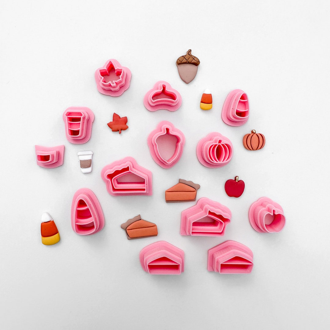 Fall Cutter Pack - Mini Clay Cutter for Polymer Clay, Clay Cutters ...