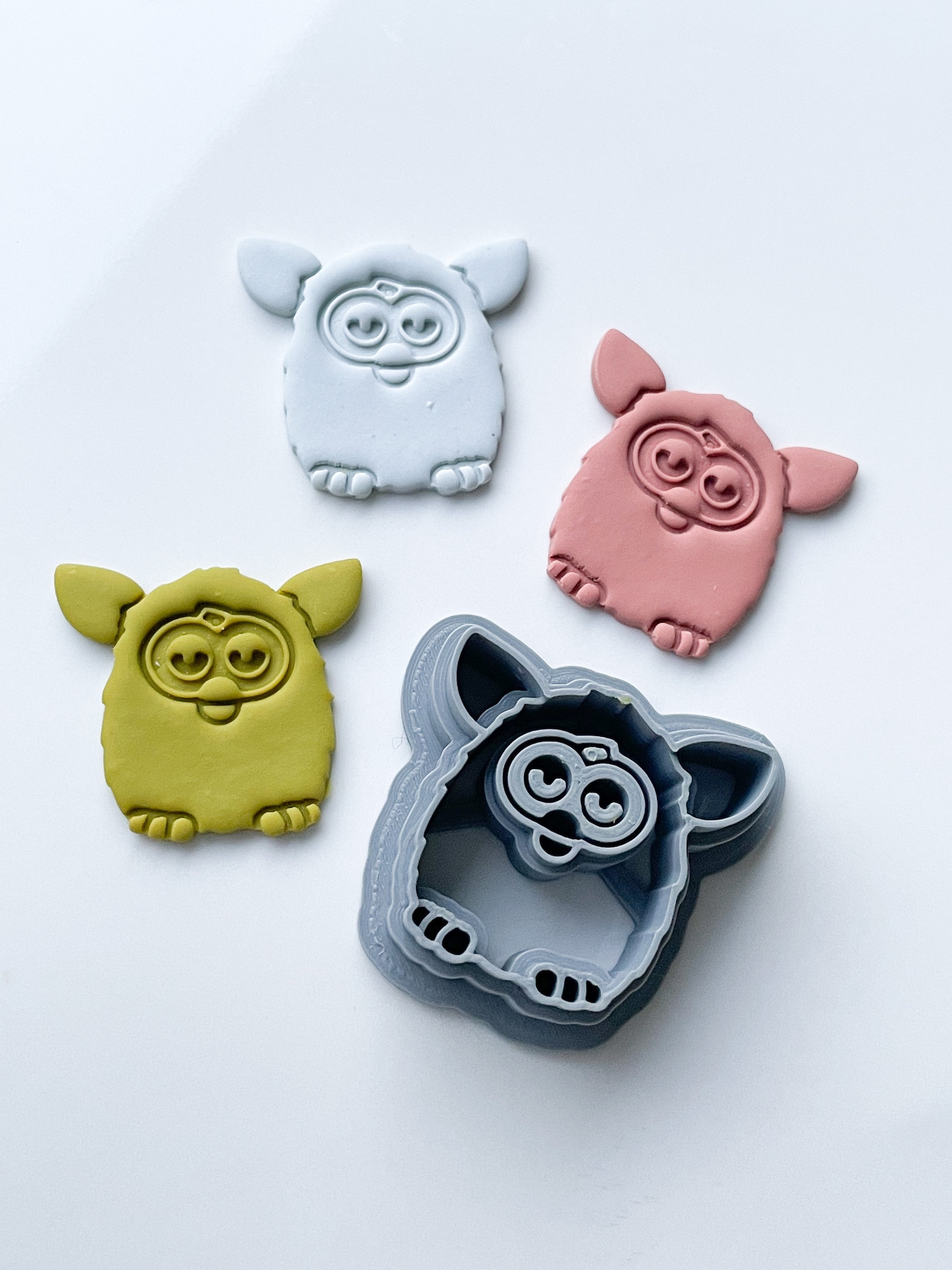 90s Polymer Clay Cutters, Furby, Lava Lamp, Smiley Flower, Game Boy ...