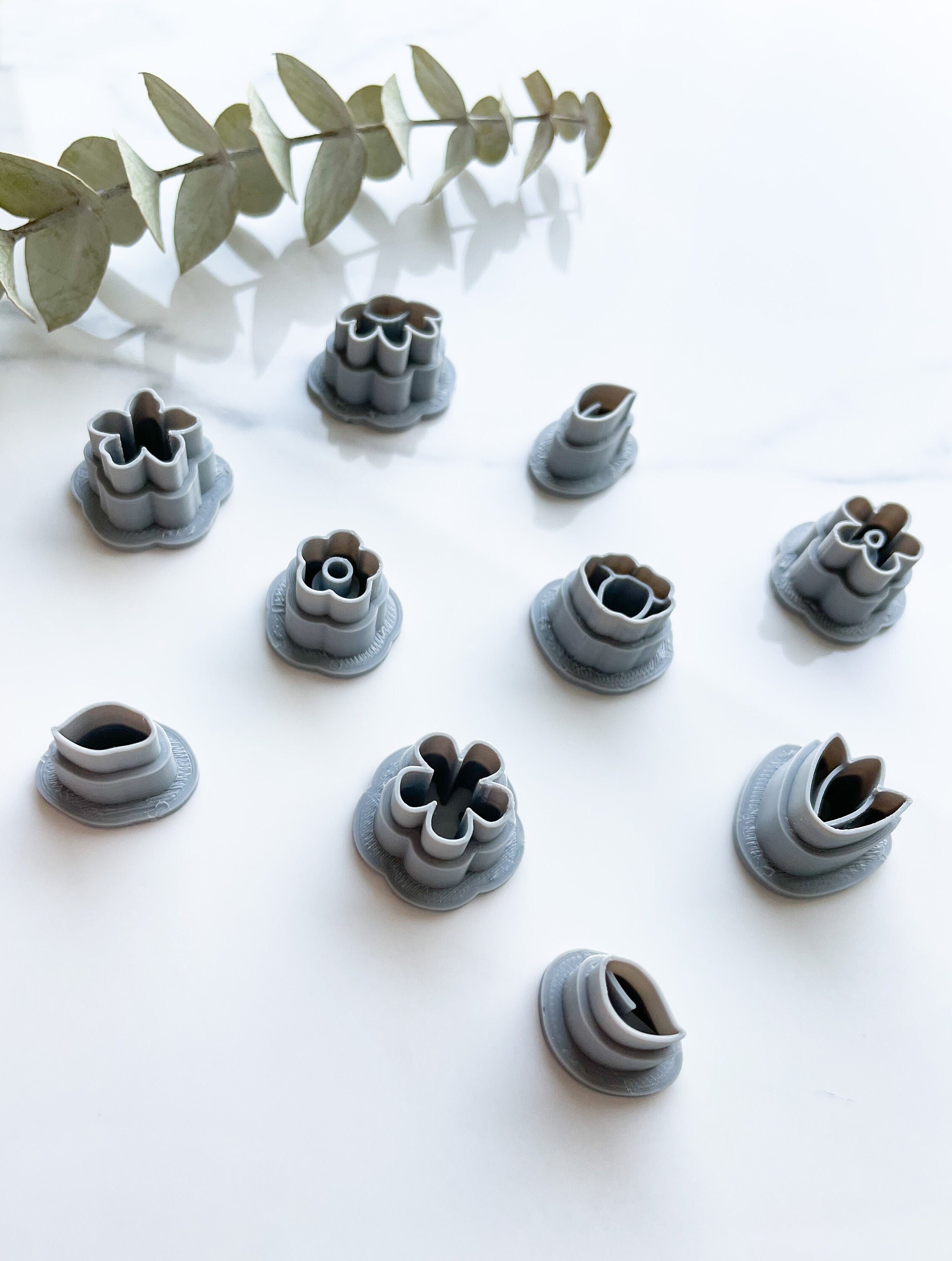 Mini Flower Floral Polymer Clay Cutters Micro Stud Pack Set of - Etsy