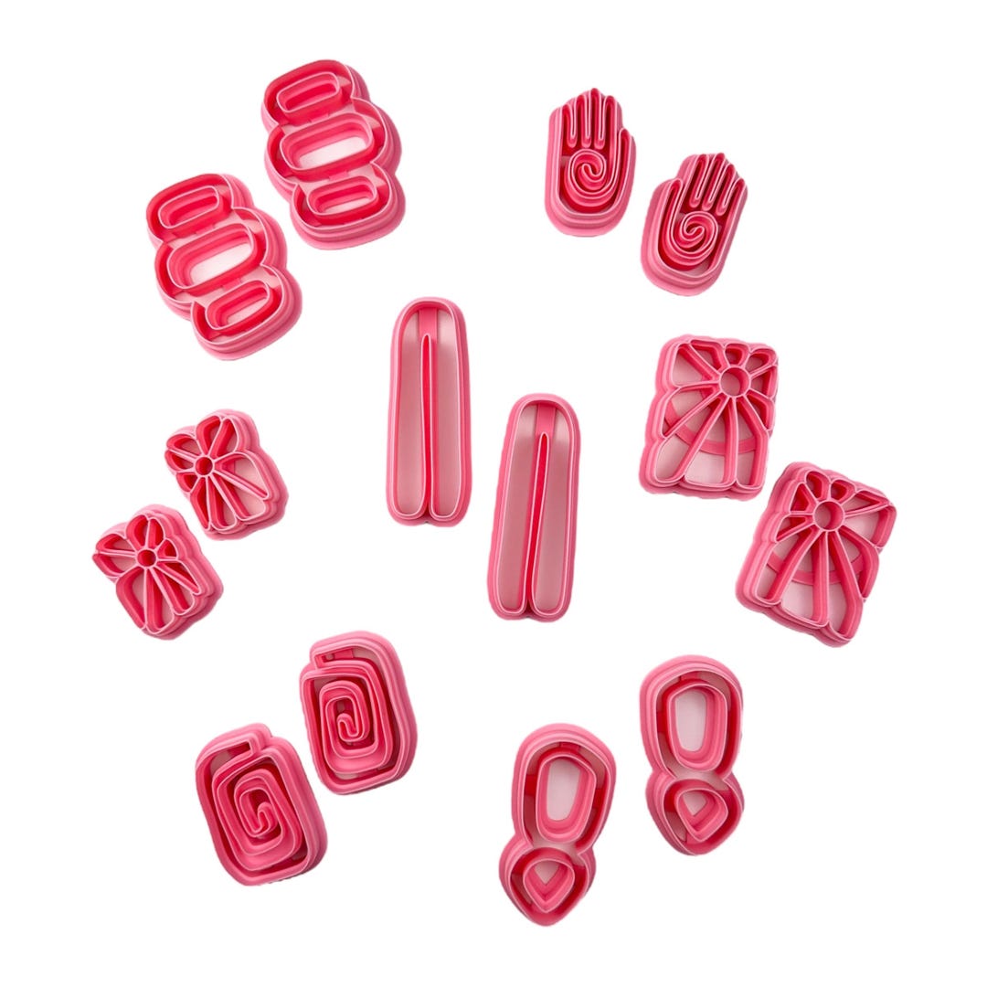 Statement Funky & Bold Polymer Clay Cutters – the Clayful Co X Otie Co ...