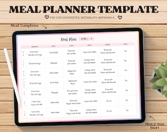Daily Planner Goodnotes Template Undated Digital Planner - Etsy