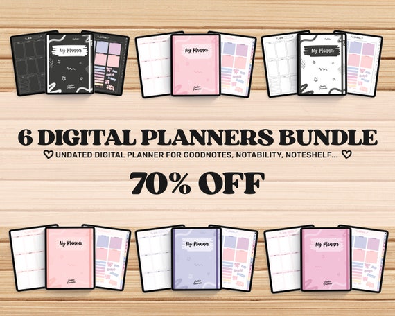 Digital Planner Ipad Bundle Goodnotes Notability Noteshelf - Etsy