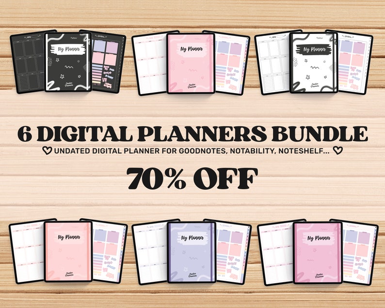 Digital Planner Ipad Bundle Goodnotes Notability Noteshelf - Etsy