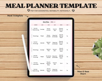 Ipad Planner Undated Digital Planner Goodnotes Notability - Etsy