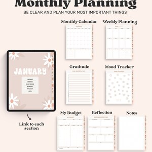 Boho Undated Goodnotes Planner, Weekly Digital Planner, Monthly Planner ...