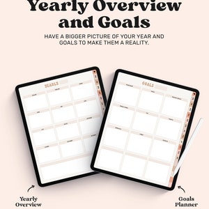 Boho Undated Goodnotes Planner, Weekly Digital Planner, Monthly Planner ...