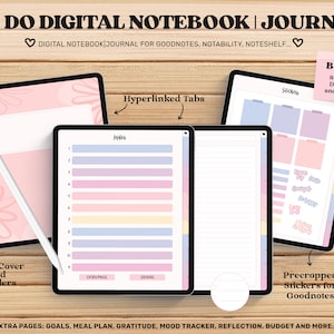 Digital Notebook Goodnotes, Digital Journal, Notability, Digital Notes ...