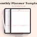 Monthly Planner Goodnotes Template, Undated Monthly Planner, Monthly ...