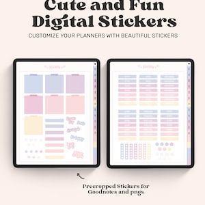 Digital Planner iPad Bundle, Goodnotes Planners, Notability, Undated ...