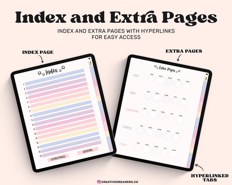 Digital Notebook Cute Notebook Digital Notes Goodnotes | Etsy
