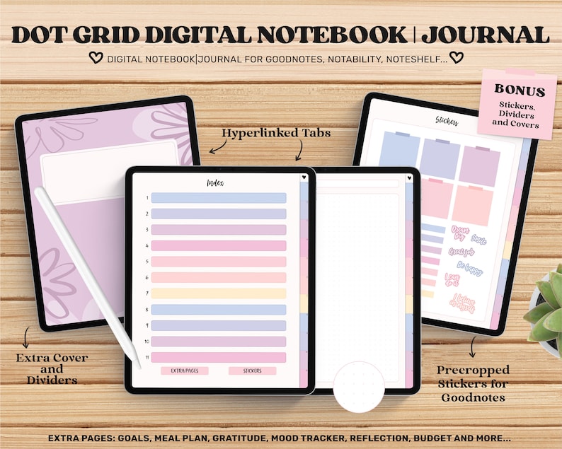 Digital Notebook Goodnotes, Digital Journal, Notability, Digital Notes ...