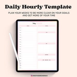 Daily Planner Goodnotes Template, Undated, Digital Planner Pdf, Cute ...